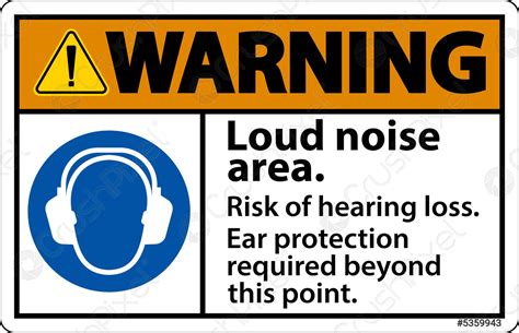 Warning Loud Noise Area Risk Of Hearing Loss Sign Stock Vector 5359943 Crushpixel Warning Loud Noise Area Risk Of Hearing Loss Sign Stock Vector 5359943 Crushpixel