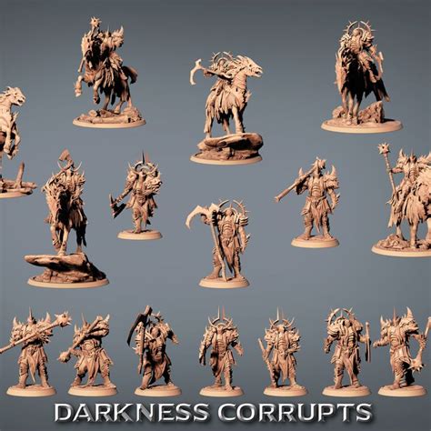 3d printable release darkness corrupts by rescale miniatures