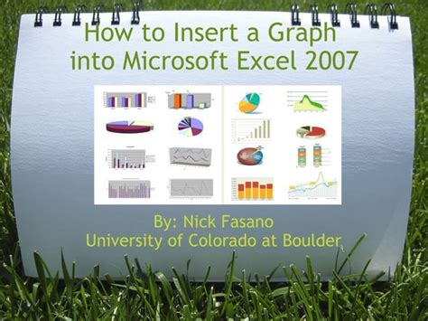 How To Insert A Graph Into Microsoft Excel 2007 Ppt Desktop