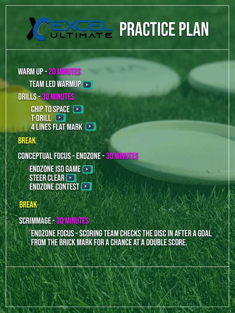 Practice Plan Snip Excel Ultimate