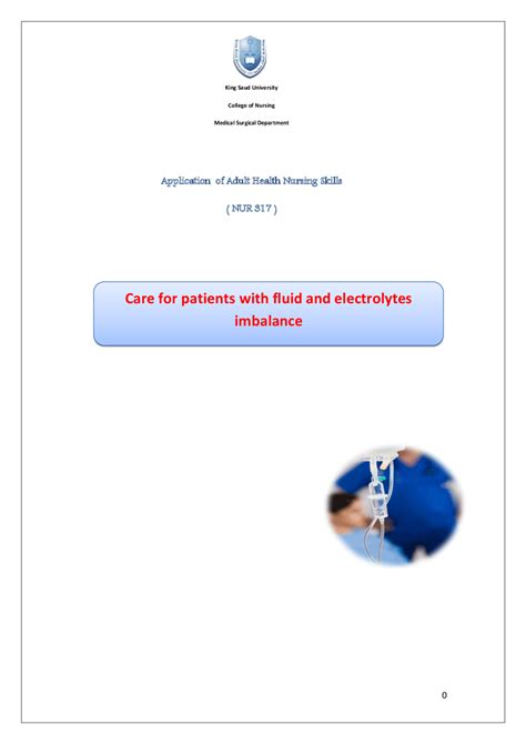 Electrolytes Imbalance Causes Cheat Sheet
