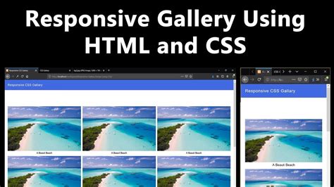 How To Create Responsive Photo Gallery Using Html Css In Hindi Youtube