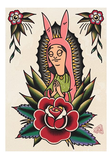 Bobs Burgers Inspired “our Louise Of Guadaloupé” A4 High Quality