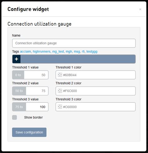 Connections Utilization Gauge