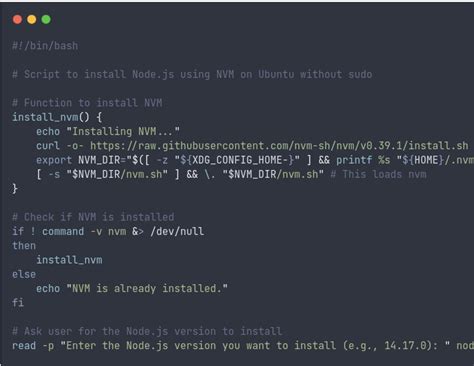 Bash Script To Install Nodejs Automatically On Linux Novodan Ltd
