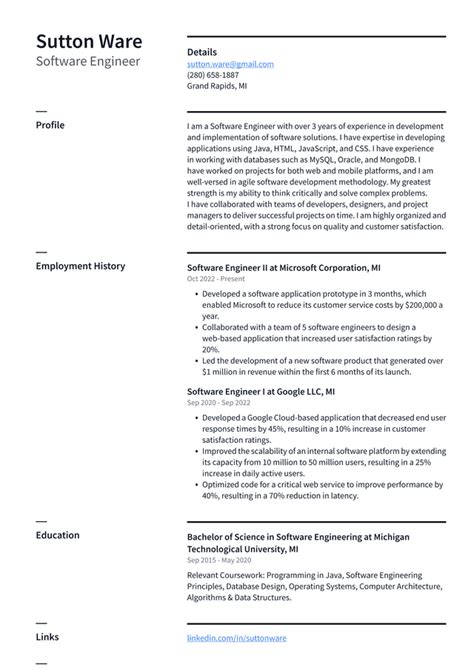 Netflix Software Engineer Resume Examples Resumecat