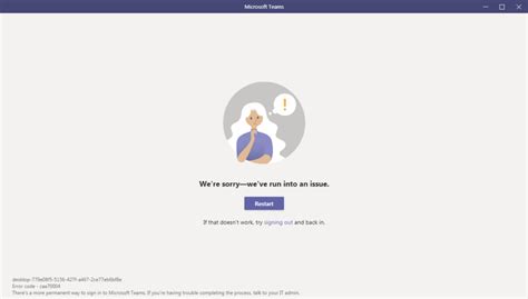 how to fix microsoft teams error code caa70004 expert advice