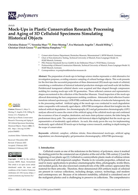 Pdf Mock Ups In Plastic Conservation Research Processing And Aging