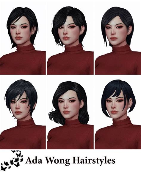 Ada Wong Hairstyles The Sims Sims Hair Sims Characters Sims Cas Mods