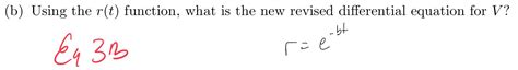solved b using the r t function what is the new revised