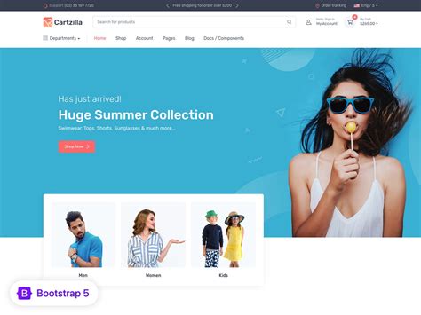 Cartzilla Multipurpose Ecommerce Template Bootstrap Themes