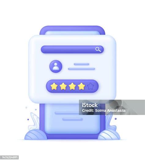 고객 검토 창이 있는 3d 설문조사 양식 온라인 피드백 설문 조사 또는 검토 개념 알랑거림에 대한 스톡 벡터 아트 및 기타 이미지 알랑거림 3차원 형태 개념 Istock