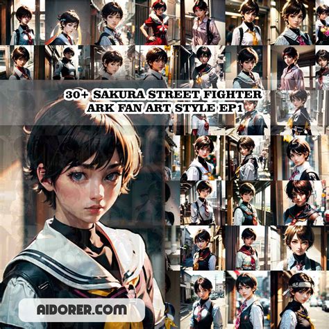 Sakura Kasugano Street Fighter Ark Fan Art Style Ep Aidorer