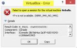 X VirtualBox Failed To Open Session For The Virtual Machine