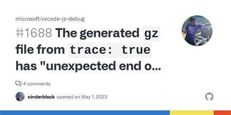 The Generated `gz` File From `trace True` Has Unexpected End Of Data Error When Decompressing