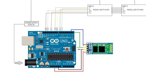 Imam Tech Innovation Arduino Uno Running Text 16x64 Bluetooth