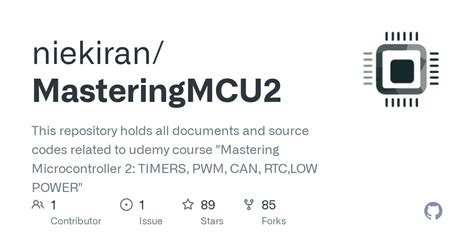 GitHub Niekiran MasteringMCU This Repository Holds All Documents And Source Codes Related To