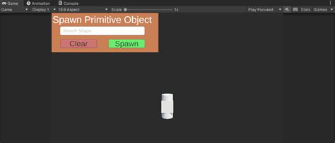 gamedevhq challenge spawning primitive objects using input field by