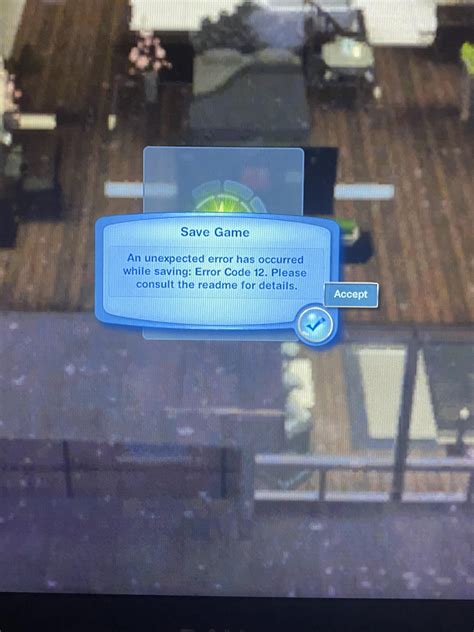 I Tried To Save But I Keep Getting This Error Does Anyone Know Whats Causing It R Sims