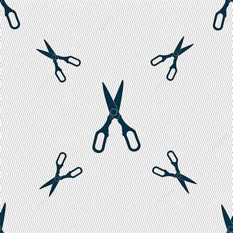 Geometric Textured Seamless Scissors Icon Pattern In Vector Format Vector Dotted Template