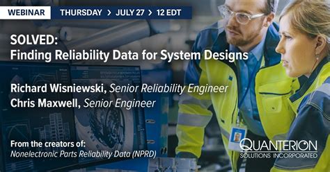 Join Quanterion Solutions One Week From Today For A