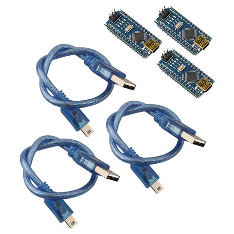 Qiya 3pcs Pre Soldered For Nano Board With Usb Cable For Arduino
