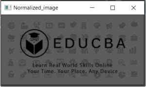 OpenCV Normalize Working Of Normalize Function In OpenCV