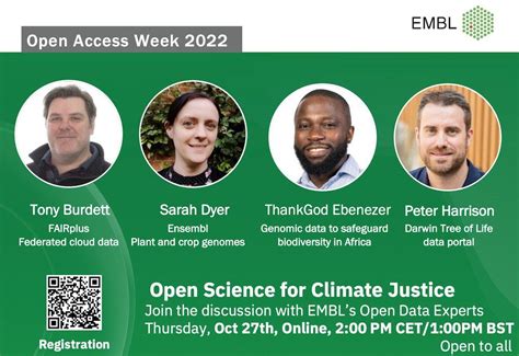 This Open Access Week Embl Ebis Experts Discuss The Role Of Open Data In Ensuring Food Security