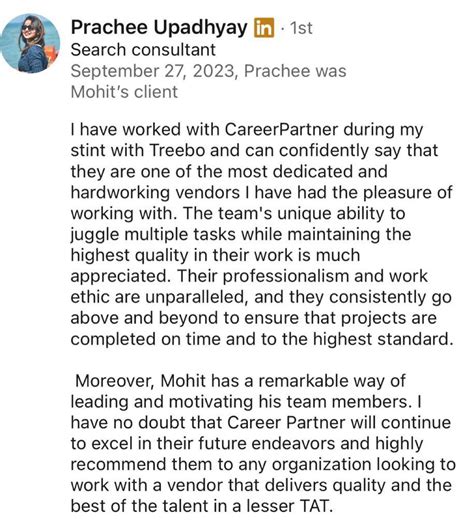 Mohit Tomar On Linkedin Careerpartner Quality Delivery Reflects When You Have Happy…
