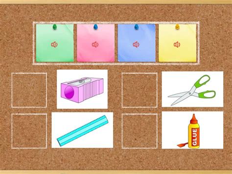 Classroom Objects Match Up