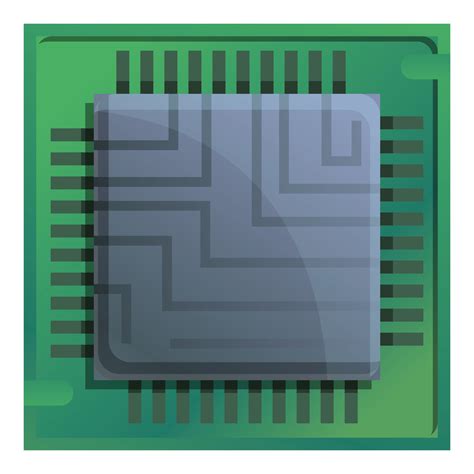 Computer Processor Icon Cartoon Style 14258342 Vector Art At Vecteezy