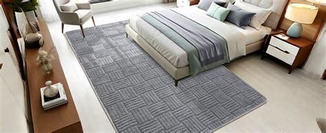 Flagover Alfombra De Pelo Largo Lavable Gris De 3 X 5 Para Dormitorio Alfombra