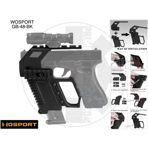 Rail Base Loading Device Per Pistole Serie Glock Nero