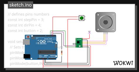 Stepper2 Push Button Wokwi Esp32 Stm32 Arduino Simulator
