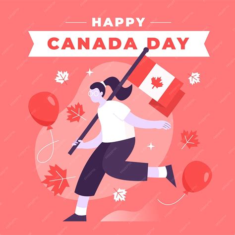 Free Vector Hand Drawn Canada Day Illustration