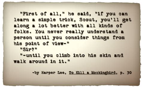 In To Kill A Mockingbird Empathy Quotes Quotesgram