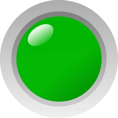 Green Led On Labview Style Clip Art At Vector Clip Art