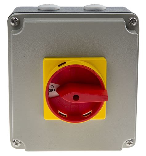 Rs Pro 4p Pole Panel Mount Isolator Switch 32a Maximum Current 15kw Power Rating Ip65 Rs