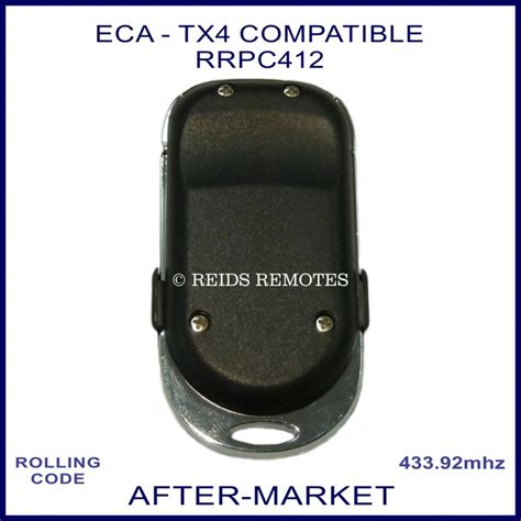 Aftermarket ECA Garage And Gate Remote RRPC412 With 4 Buttons