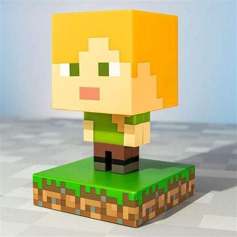 Minecraft 3d Icon Light Alex 10 Cm Planet Fantasy
