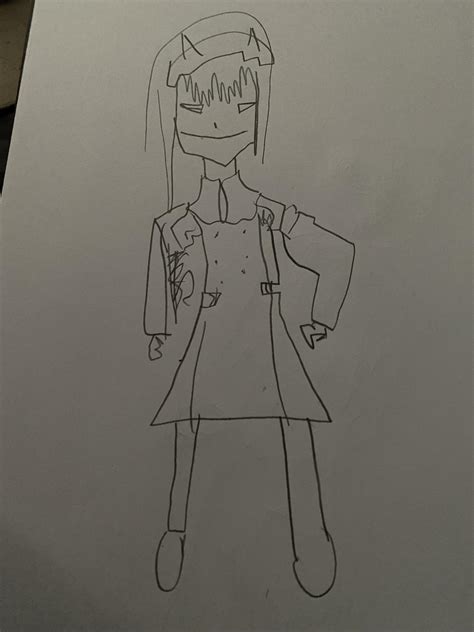 I Tried To Draw Zero Two R DarlingInTheFranxx