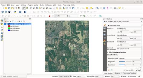 Qgis Creating An Ndvi Image In Qgis North River Geographic Systems Inc
