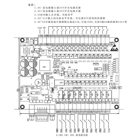 Plc Industrial Control Board Fx3u 32mt Rtu Compatible With Fx1n Fx2n