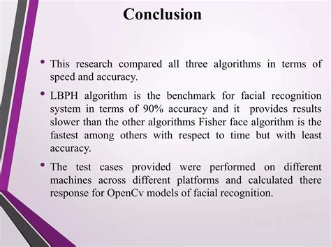 Comparative Analysis For A Real Time Face Recognition System Using Raspberry Pi Ppt