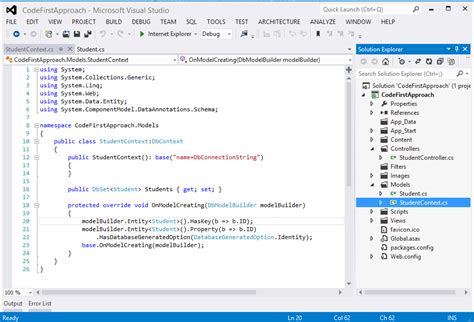 Code First Approach In Mvc Using Entity Framework