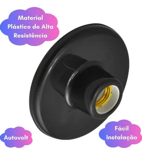 Kit 4 Plafons G Light E27 100w Preto Mercadolivre