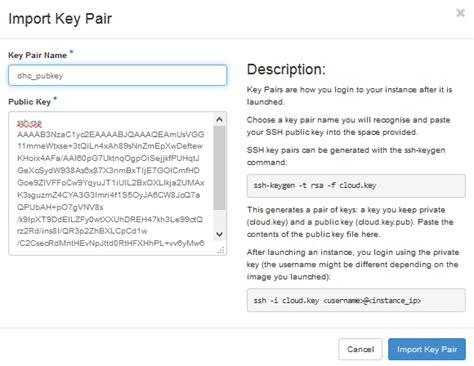 How To Upload An Ssh Key Via The Dreamcompute Dashboard Dreamhost