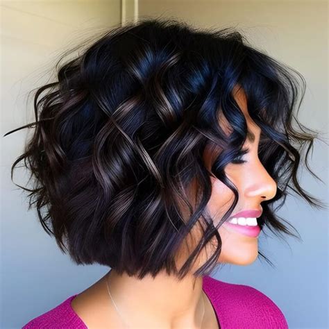 Turn Curls Into A Shaggy Bob Masterpiece Short Curly Bob Hairstyles Chin Length Hair Curly