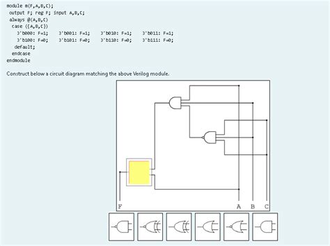 Solved Module F A B C Output F Reg F Input A B C Chegg Com