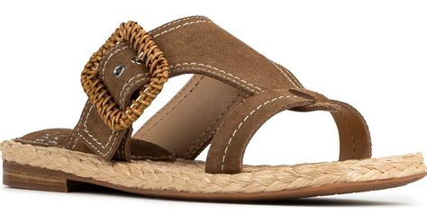 Donald J Pliner Hilari Leather Slide Sandal In Brown Lyst